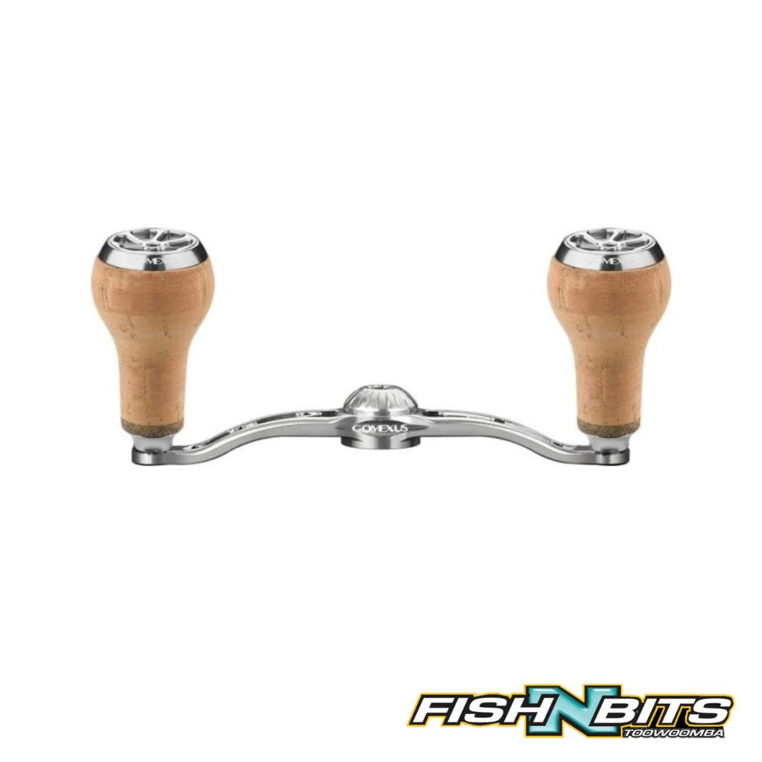 Gomexus - 100mm Silver Aluminum Handle for Baitcaster reel with cork k ...