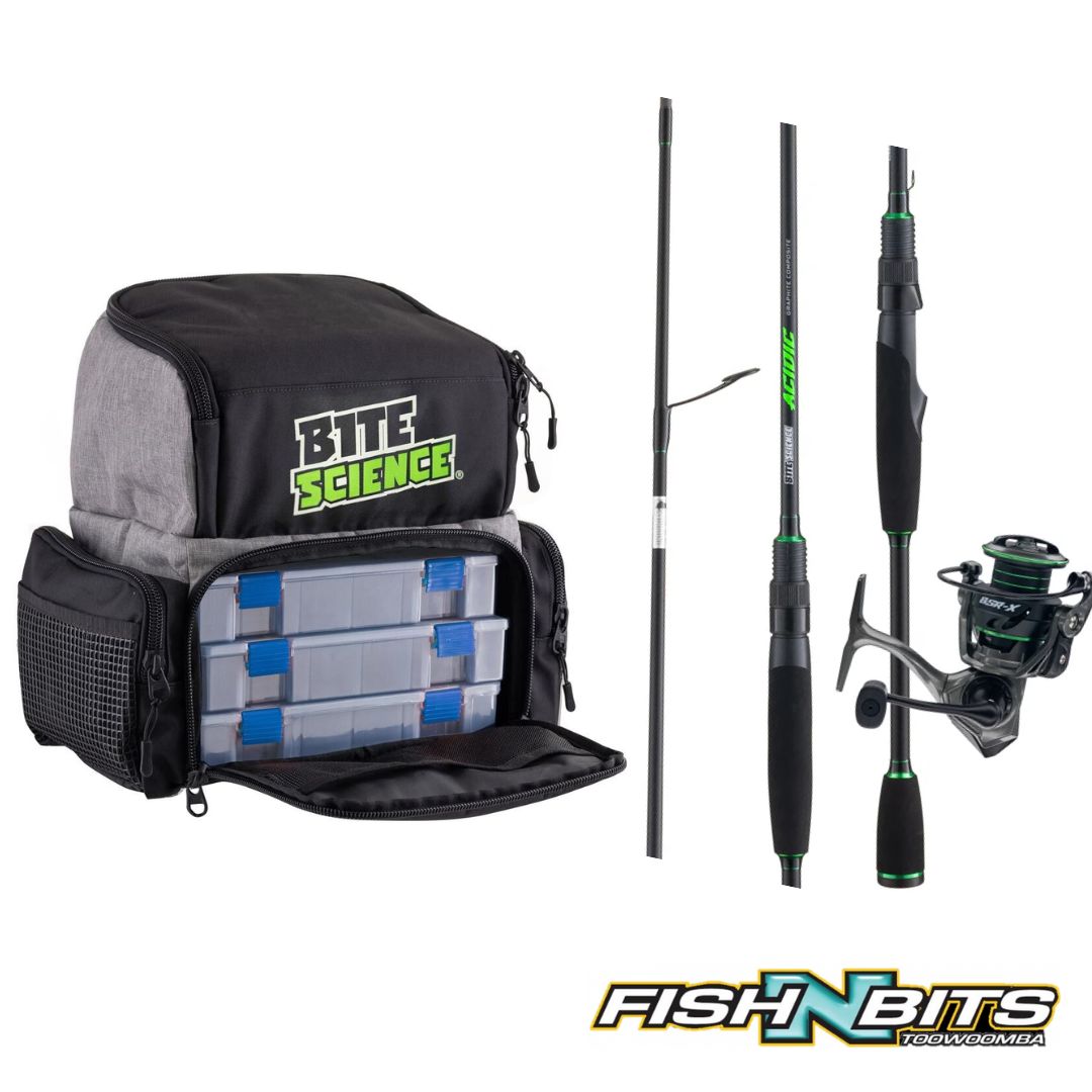 Bite Science - Acidic Spin Combo with Back Pack & Box – Fish N Bits